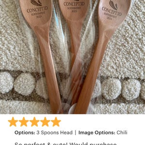 Chili Cook off Winner Trophy – Personalized Wooden Spoon Award, Custom ...
