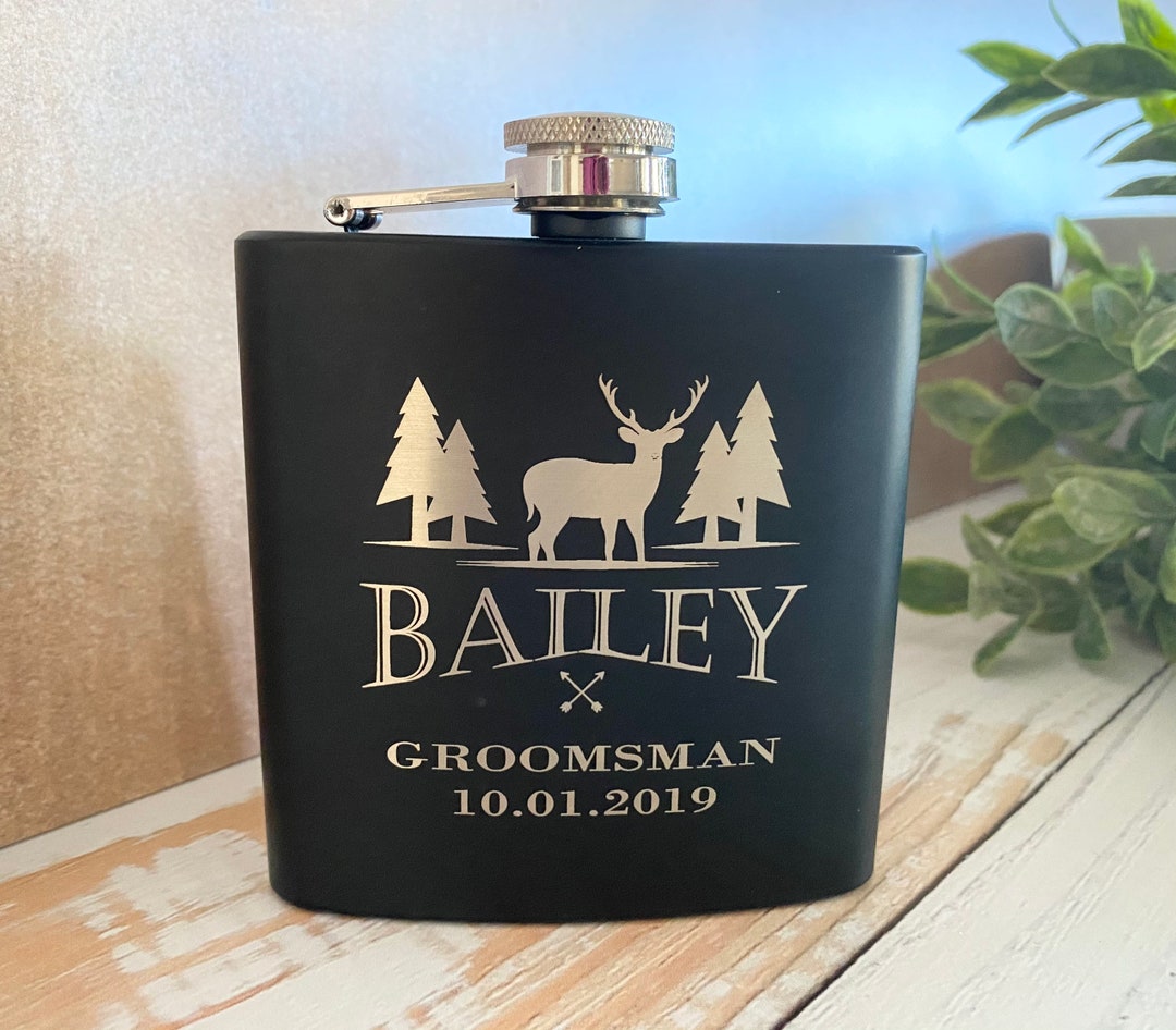 Personalized Men's Flask, Custom Flask, Stainless Steel Flasks ...