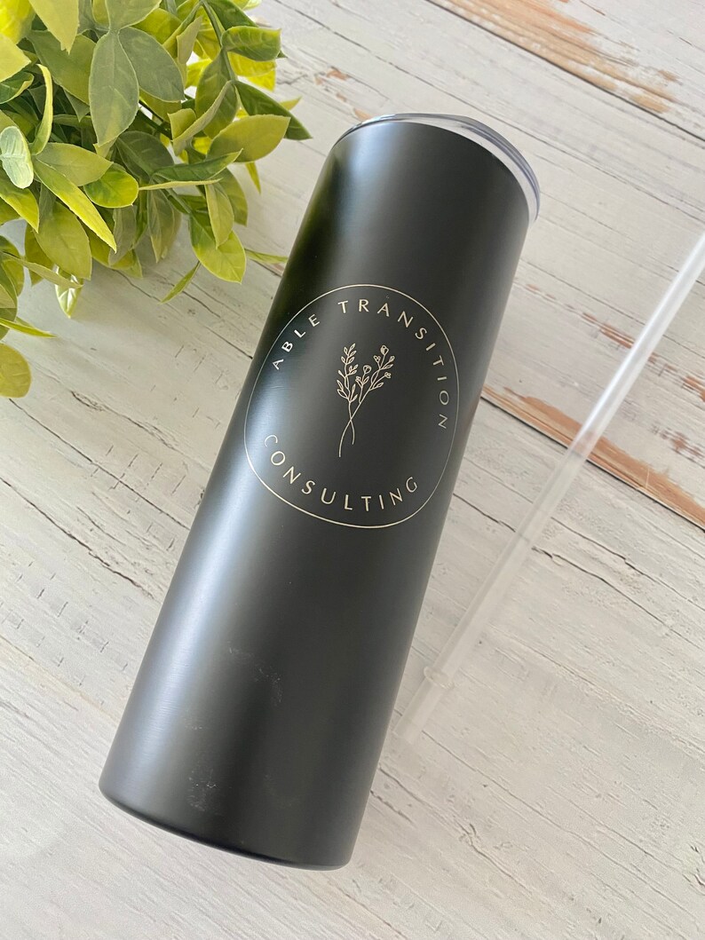 Custom Logo Tumbler Client Gifts Engraved Logo Tumblers - Etsy