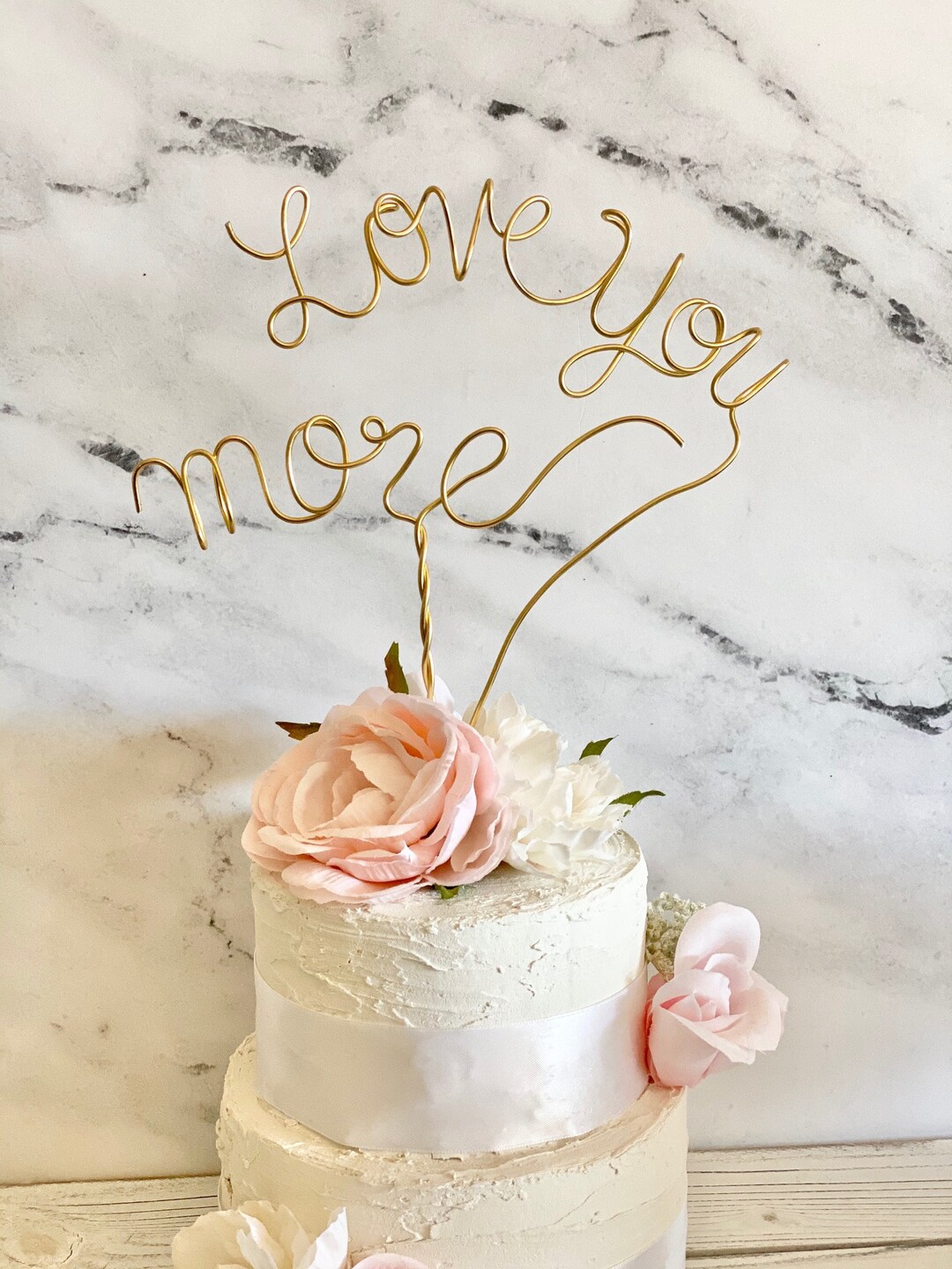 Custom Cake Topper, Wedding Cake Topper, About Time, Wire Cake Topper ...