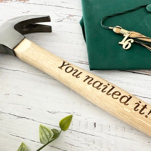 Personalized Graduation Hammer Gift for Him, Engraved Hammer for Son ...