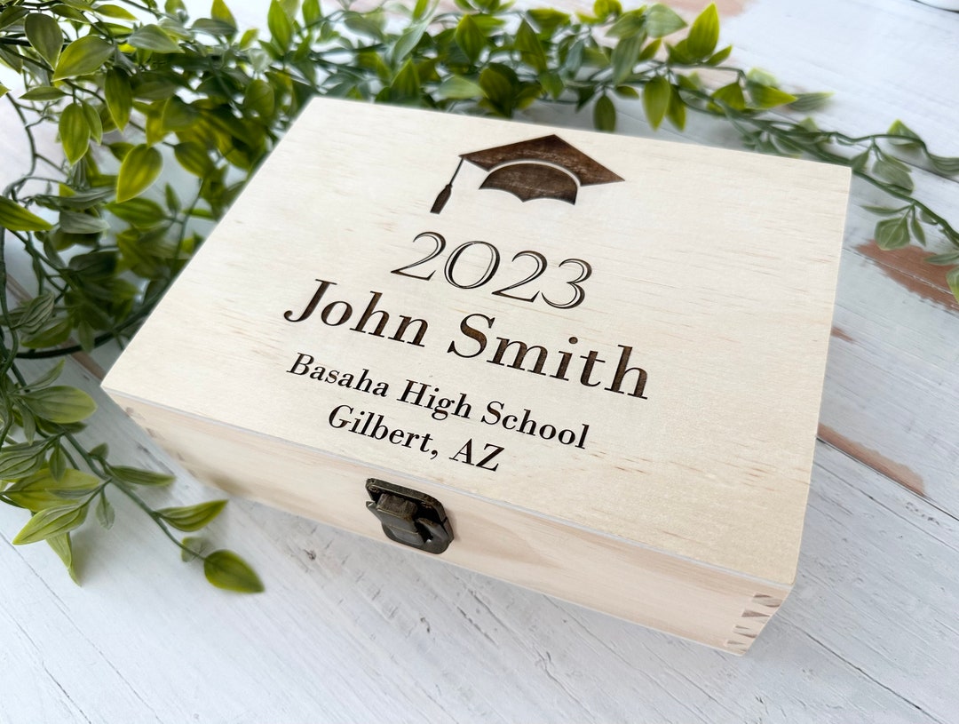 Graduation Memory Box, Personalized Gift Box, Graduation Gift Ideas ...