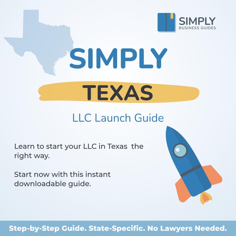 Texas LLC Launch Kit | Start Business Guide, Checklist, Accounting ...