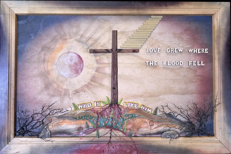 3D Christian Wood Cross Art | Faith Home Decor, Gospel Message Wall ...