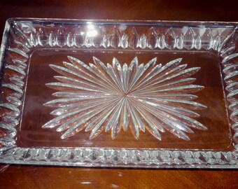 Cut glass tray | Etsy