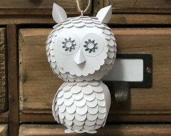 Paper Snowman Ornament - Etsy