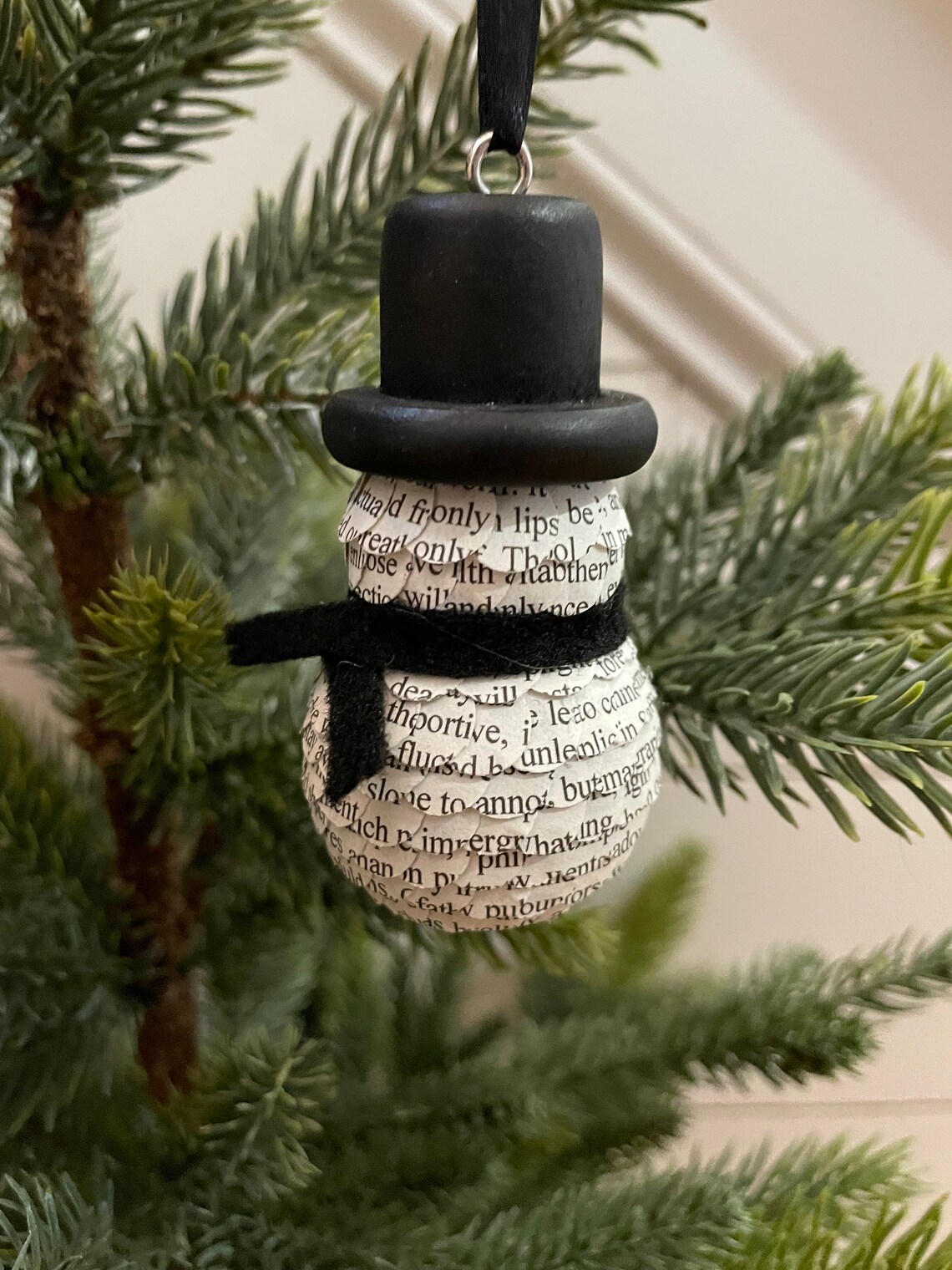 Paper Snowman Ornament - Etsy