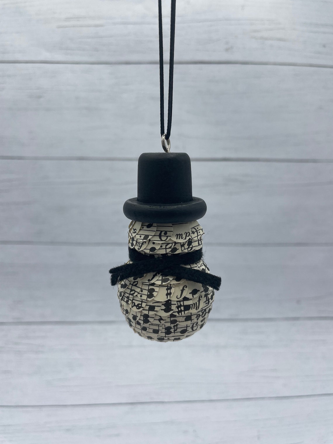 Paper Snowman Ornament - Etsy