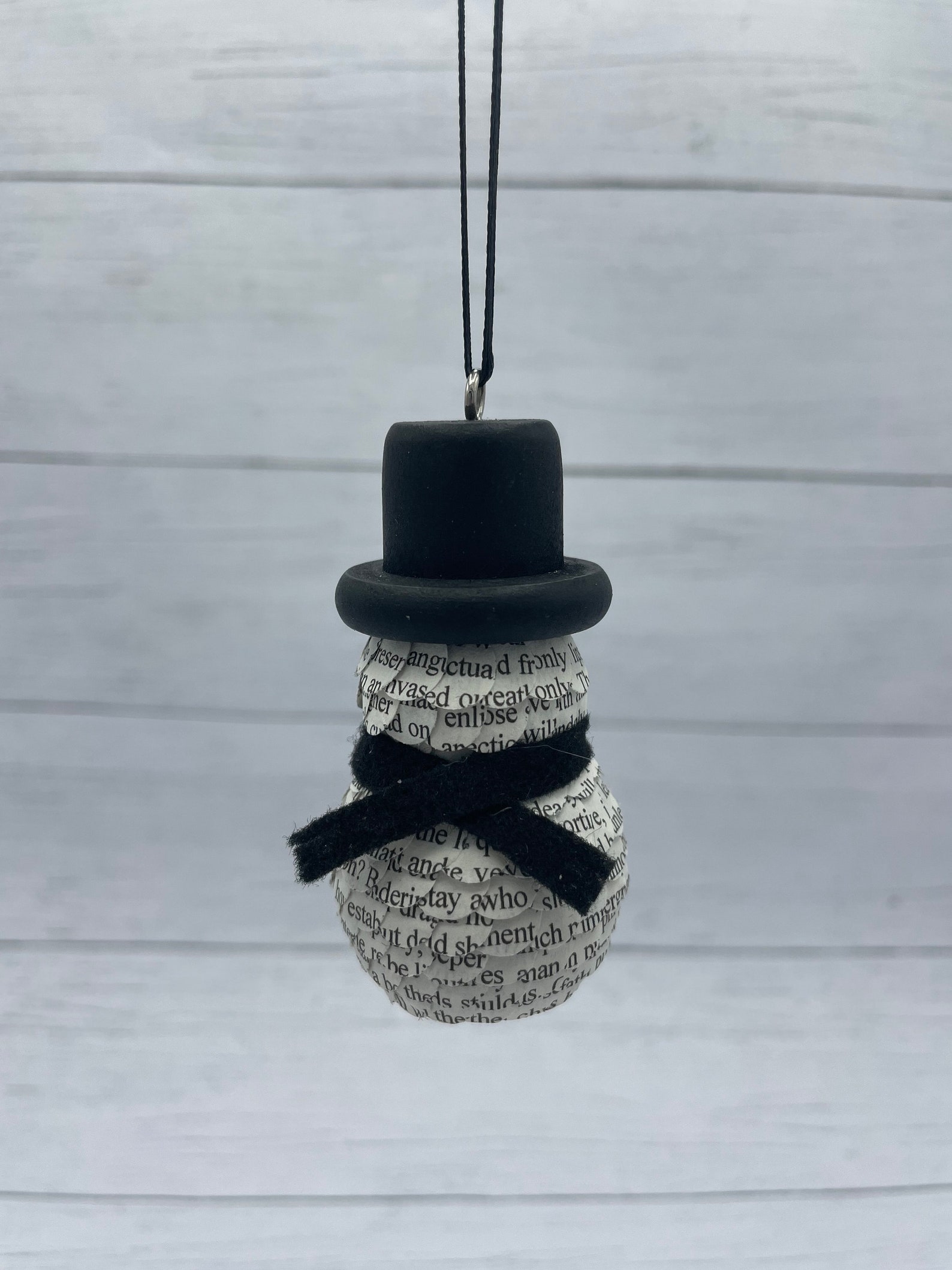 Paper Snowman Ornament - Etsy