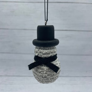Paper Snowman Ornament - Etsy