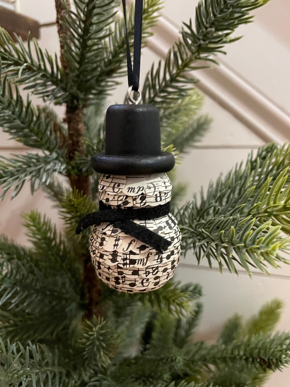 Paper Snowman Ornament - Etsy