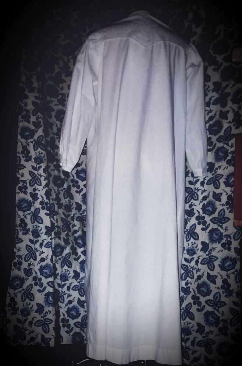 Victorian Nightshirt Embroidered Openwork Yoke Cuffs | Etsy