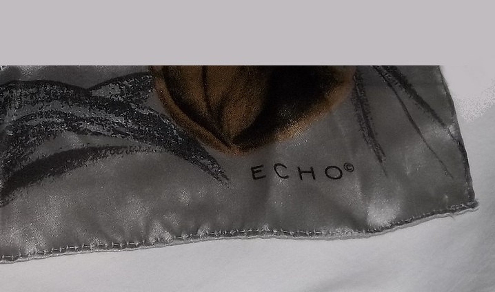 Vintage ECHO Silk Scarf Long Wrap Elegant Hand Painted | Etsy