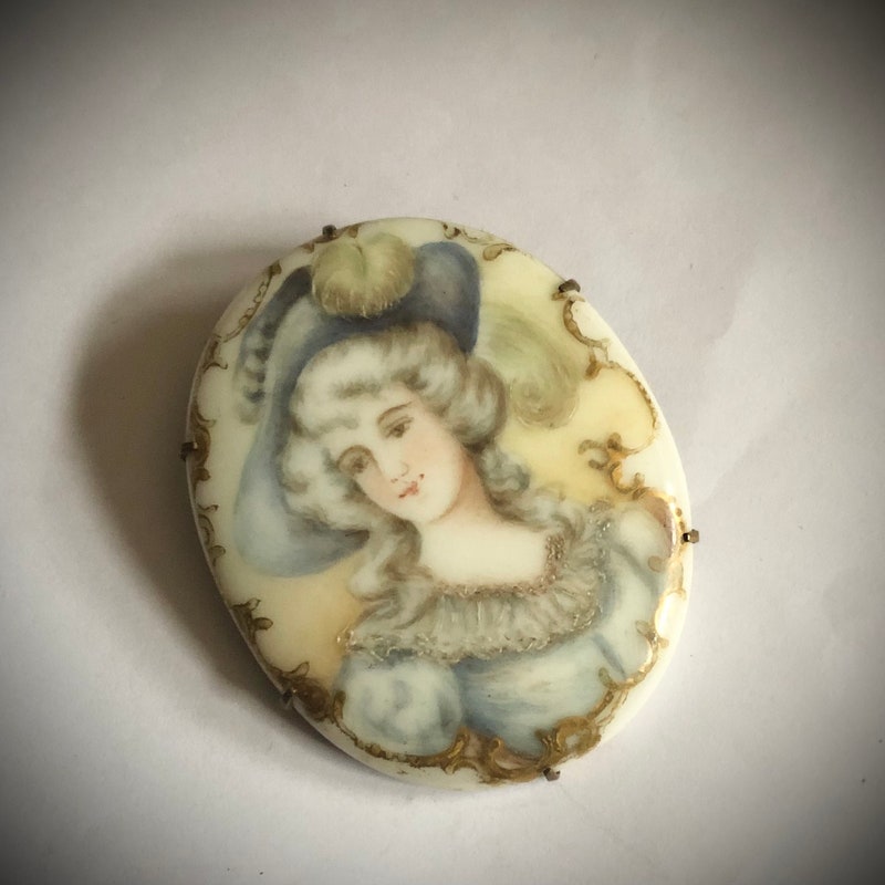 Porcelain Brooch - Etsy