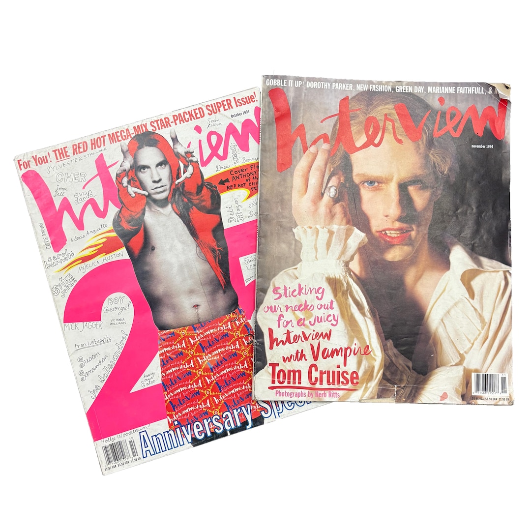 Vintage 90s Interview Magazines Tom Cruise Anthony Kiedis November 1994 ...