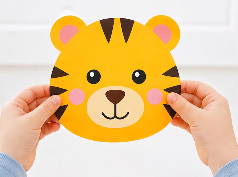 Animal Face Cut and Paste Activity | 20 Matching Crafts, Scissor Skills ...