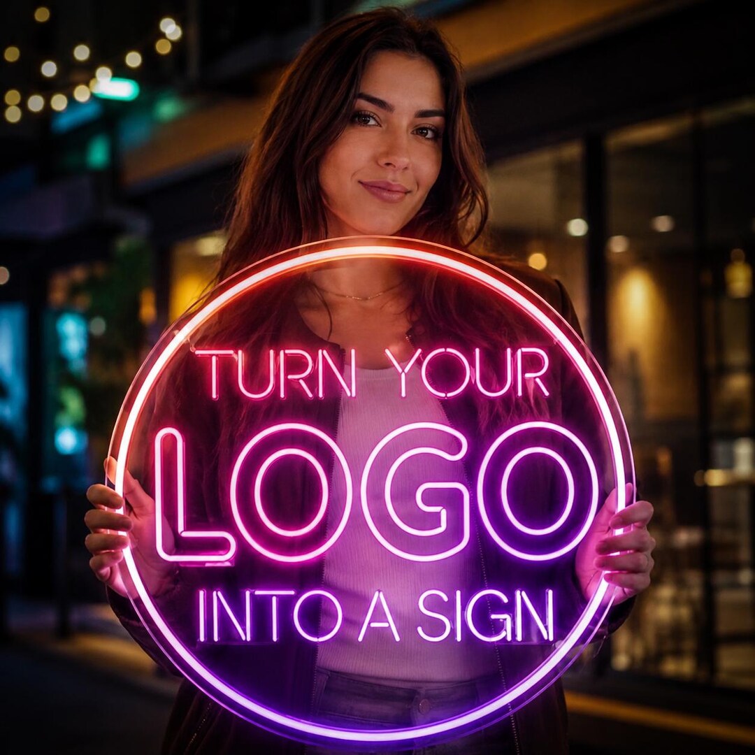 Custom LED Neon Logo Sign | Personalized Business Decor, Acrylic ...
