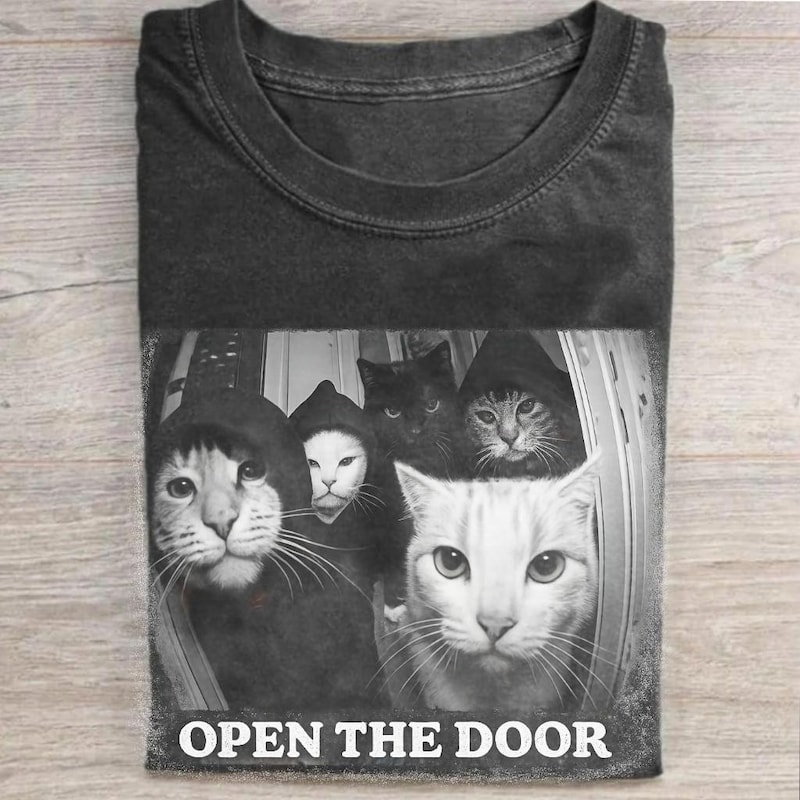 Open the Door Cat Shirt - Etsy