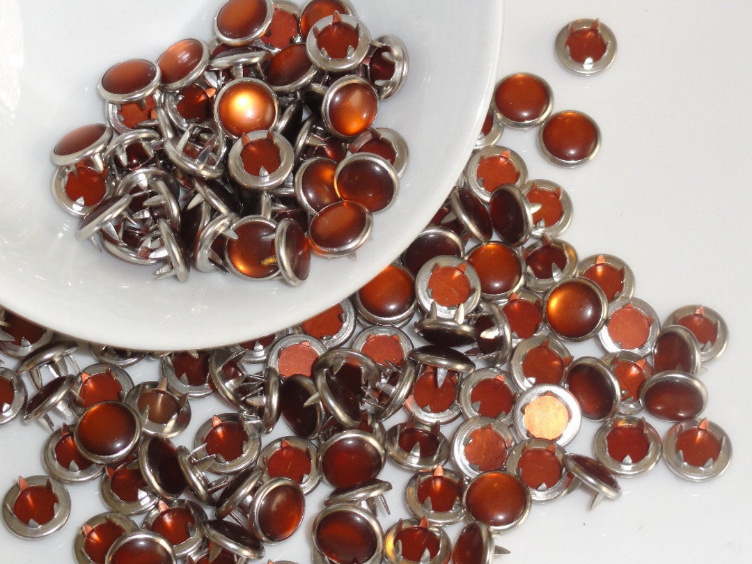 25 Snaps Pearl Set 4 Part Prong Size 16 Rust Cowboy Cowgirl - Etsy