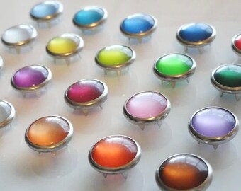 24 COLORS • Pearl Snap Button • Size 16 • Size 18 • 7/16 • Western ...