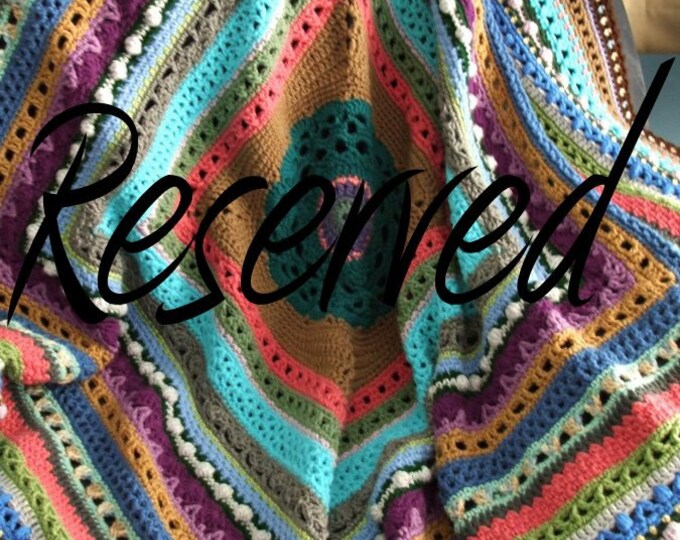 RESERVED for Alison Stitch Sampler Afghan in Scraps - Etsy