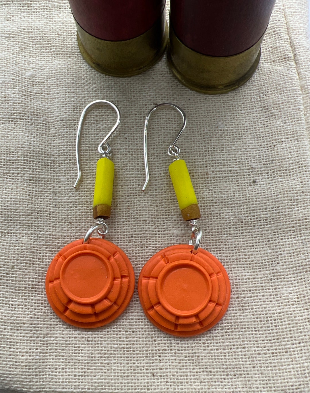 Trap, Skeet, Sporting Clays, Clay Pigeon Target 20g Shotgun Earrings ...