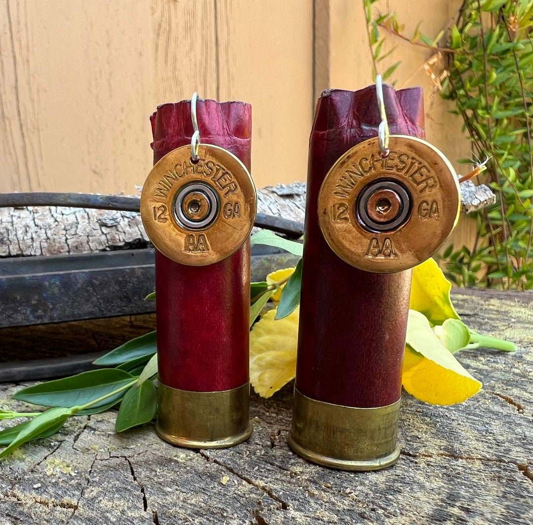 Trap Skeet Sporting Clay Shotgun Shell Earrings Repurposed - Etsy
