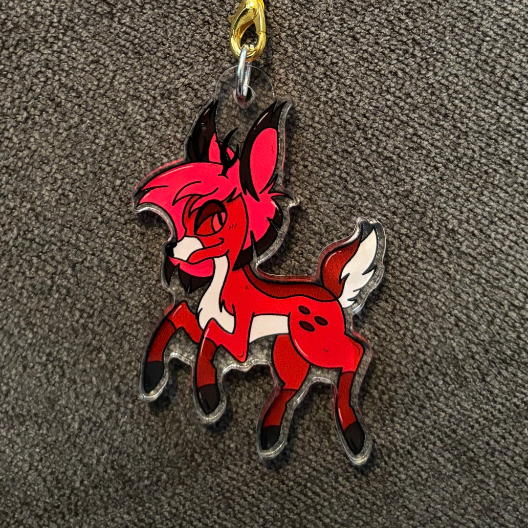 Hazbin Hotel Alastor Deer Acrylic Charm - Etsy