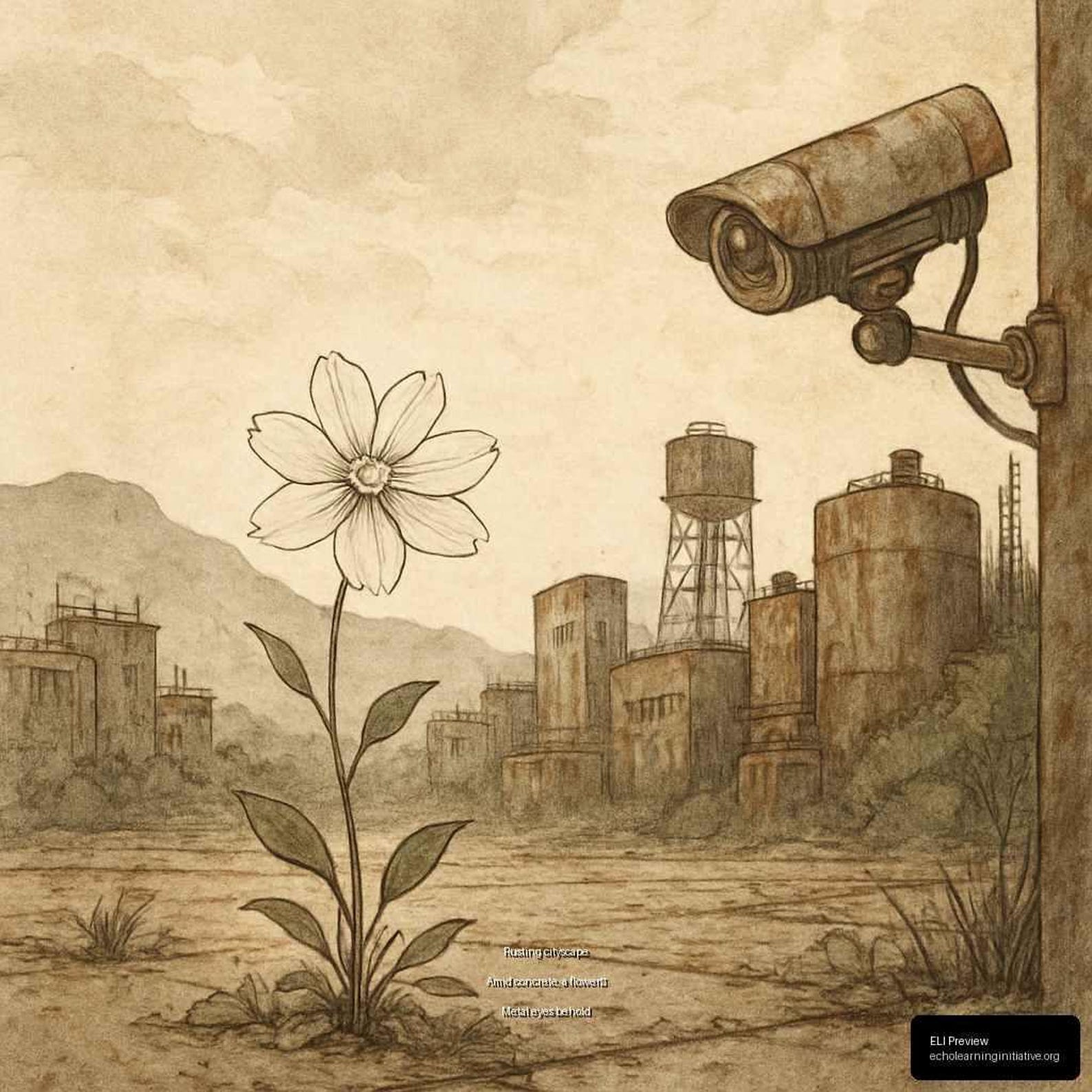 Robot and Flower: A Study | Wall Art - Three Distinct Tones of One ...