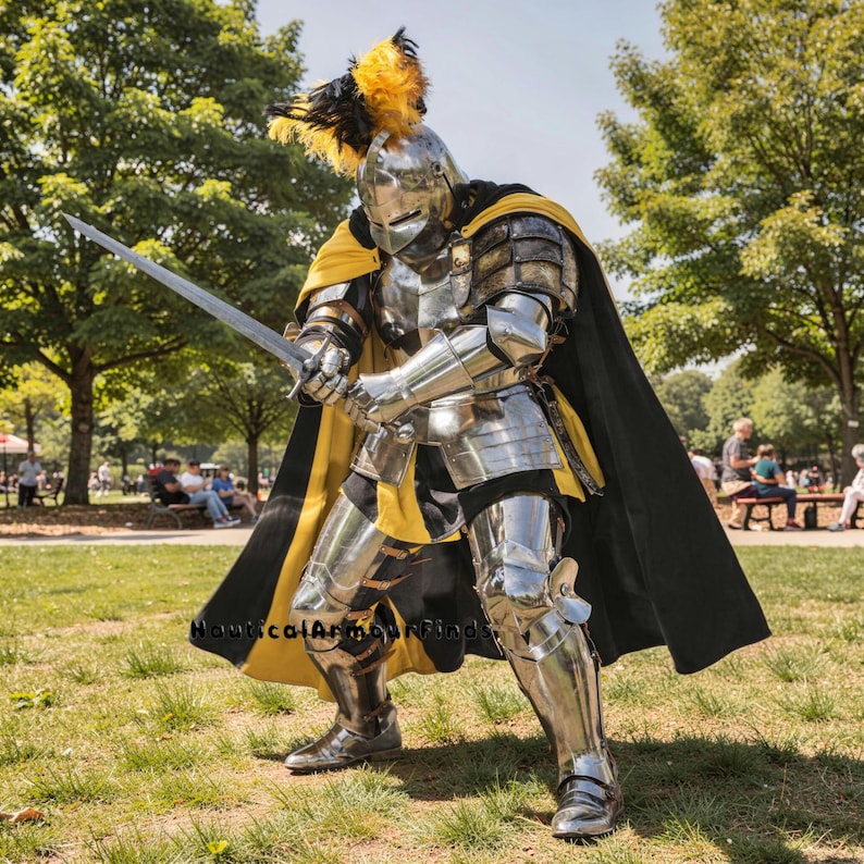 Late Medieval Tournament Body Armor Suit | Steel Knight Costume for ...