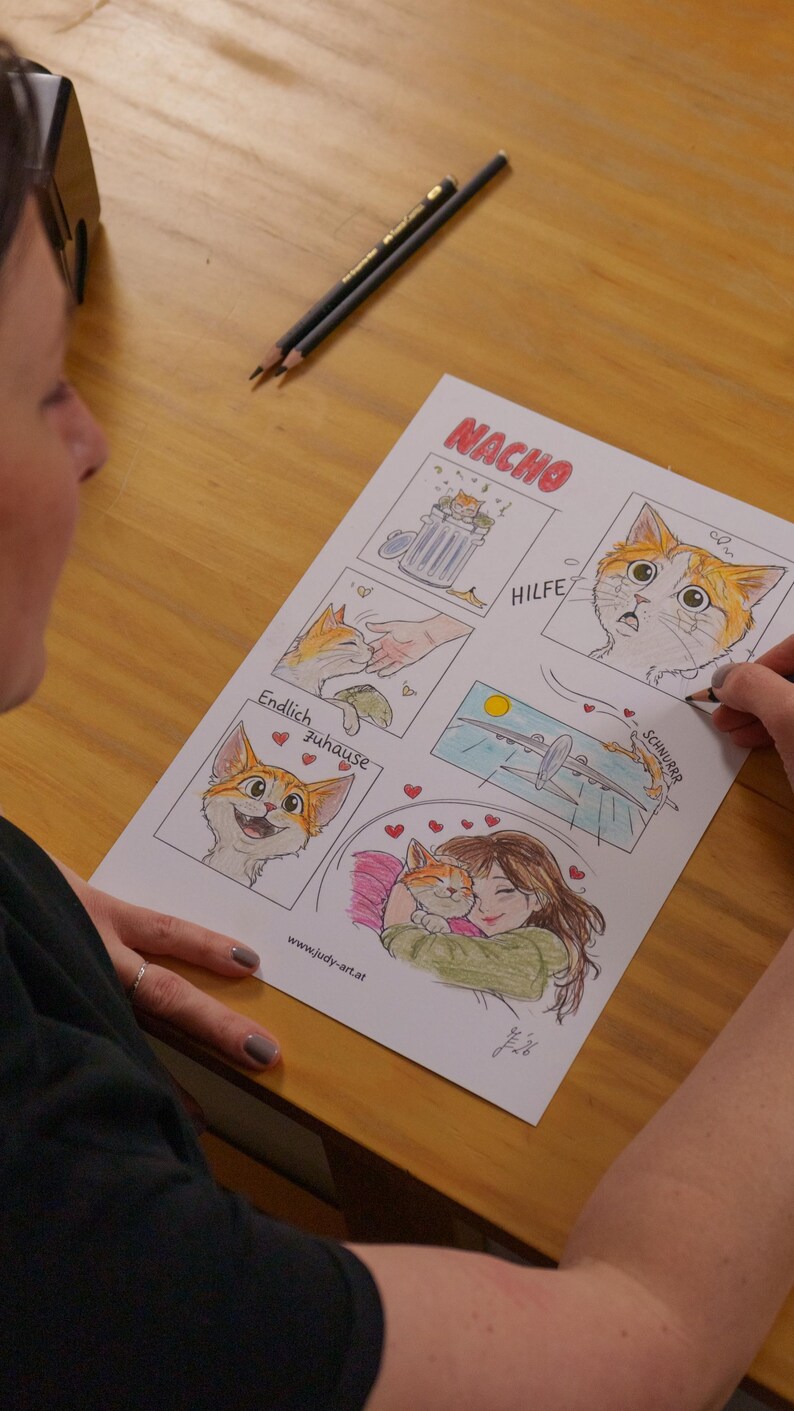 Nacho Comic Coloring Page | Printable Coloring Page | Instant PDF ...