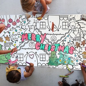 Christmas Activity | GIANT Coloring Table Runner | Coloring Page ...
