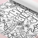 Customized GIANT Coloring Poster | Personalized Birthday Coloring Page ...