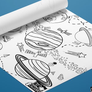 GIANT Outer Space Coloring Poster | Astronaut Coloring Page | 24X36 ...