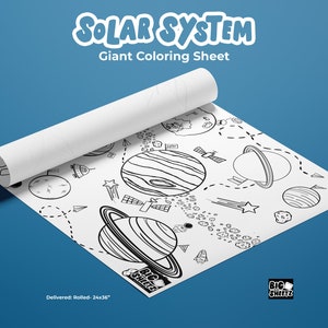 GIANT Outer Space Coloring Poster Astronaut Coloring Page - Etsy