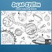 GIANT Outer Space Coloring Poster | Astronaut Coloring Page | 24X36 ...