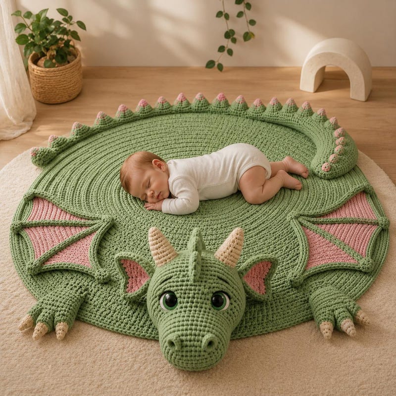 Red Dragon Baby Decor - Etsy