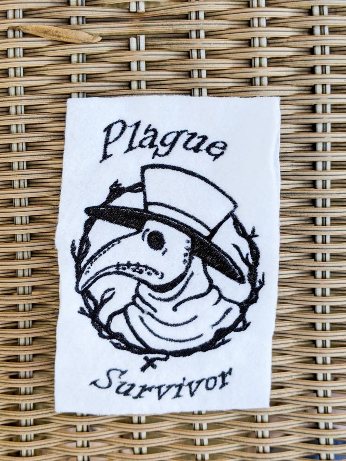 Plague Survivor Plague Doctor Digital Embroidery Design for Machine ...