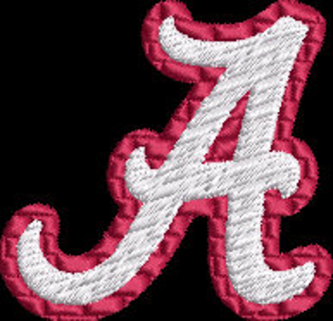 Digitized Alabama Logo in 3.2" and 5" Sizes for All Machine Embroidery ...