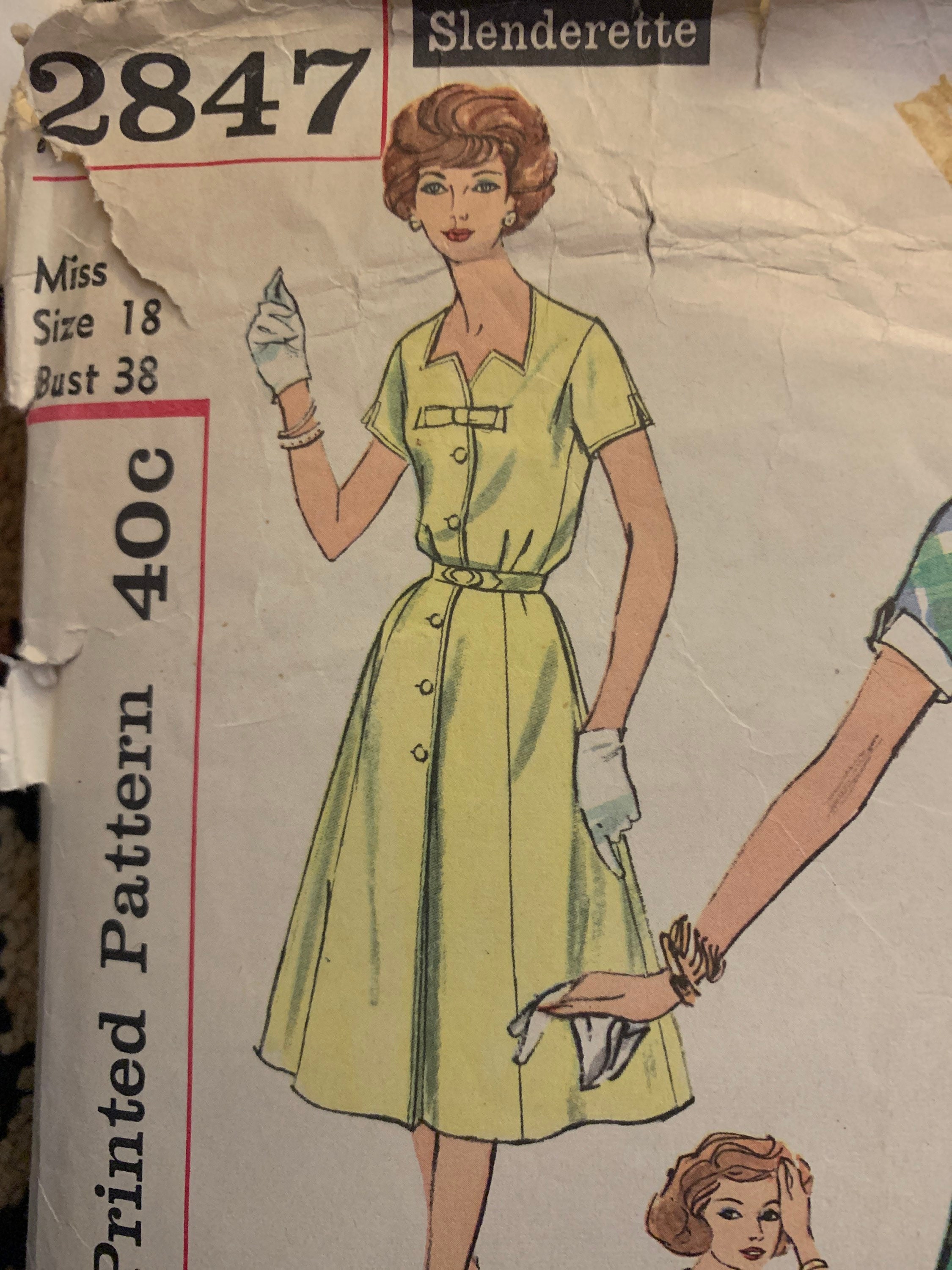 2 Two Simplicity Patterns Dresses 2847 and 3923 Size 18 - Etsy Australia