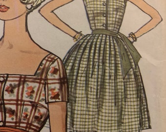 Square Neck Dress Pattern - Etsy