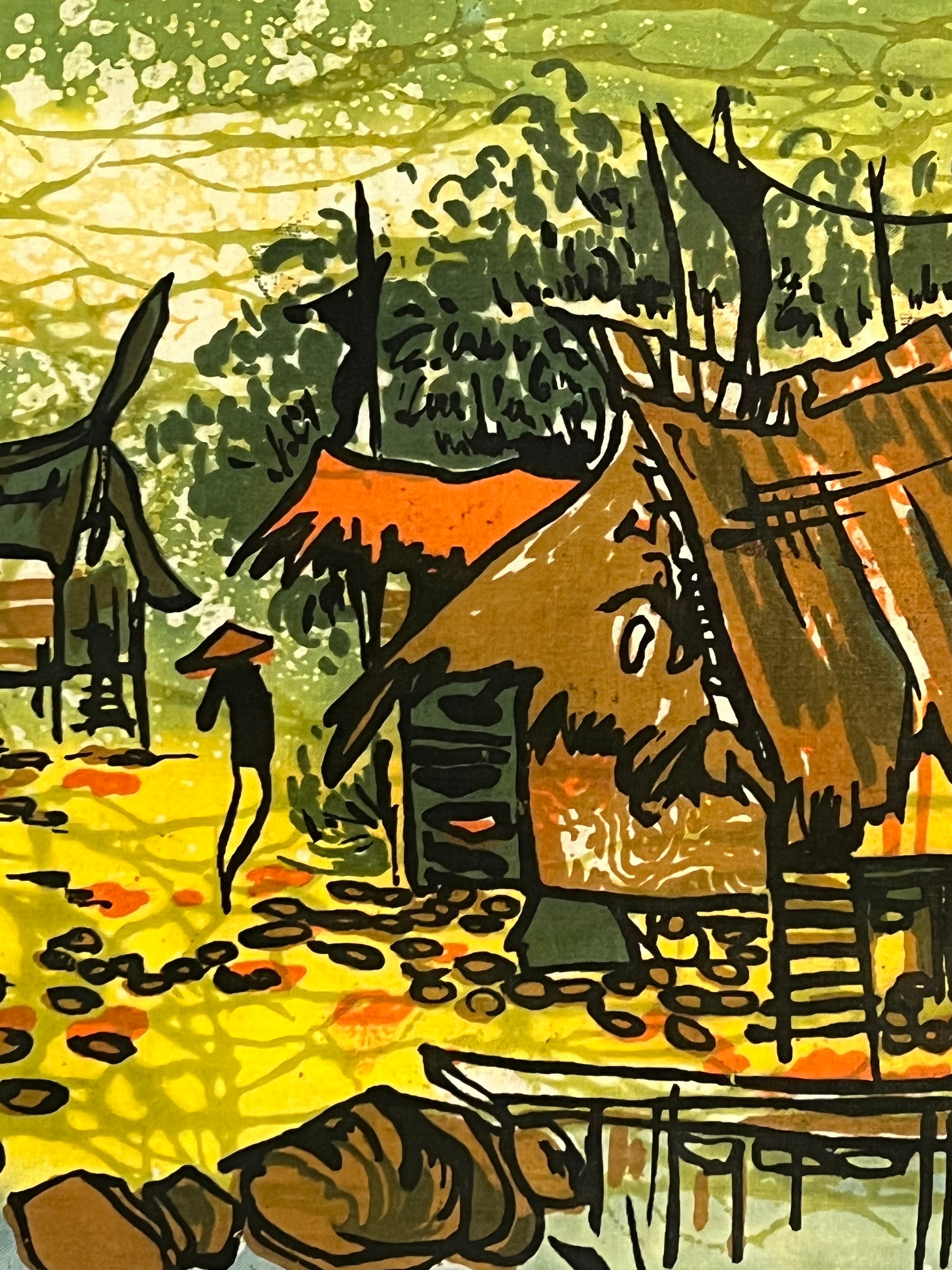 1970s Original Batik Art