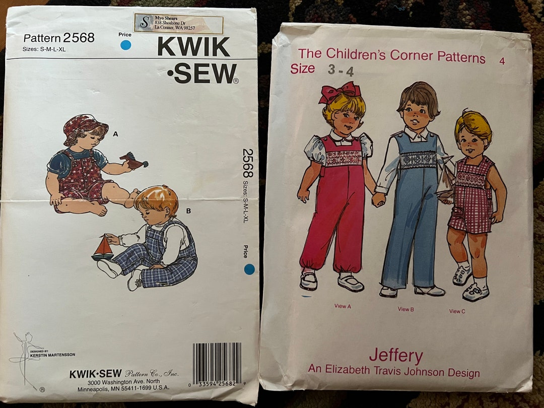 The Children's Corner and Kwik Sew 2568 Patterns - Etsy