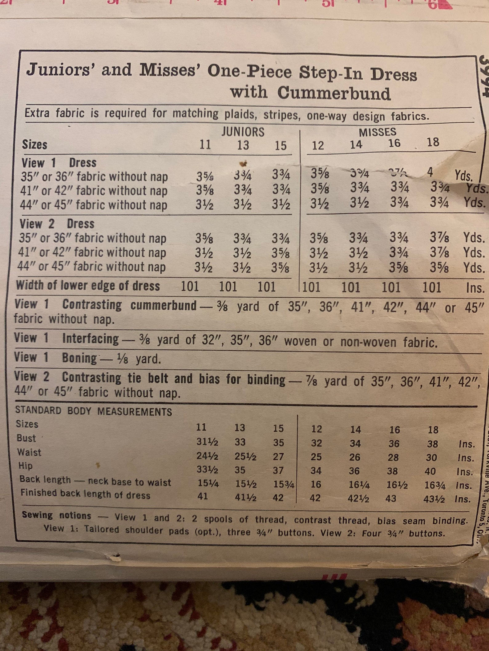 Simplicity Pattern 3994 Dress Square Neck Pleat Skirt Size 16 - Etsy