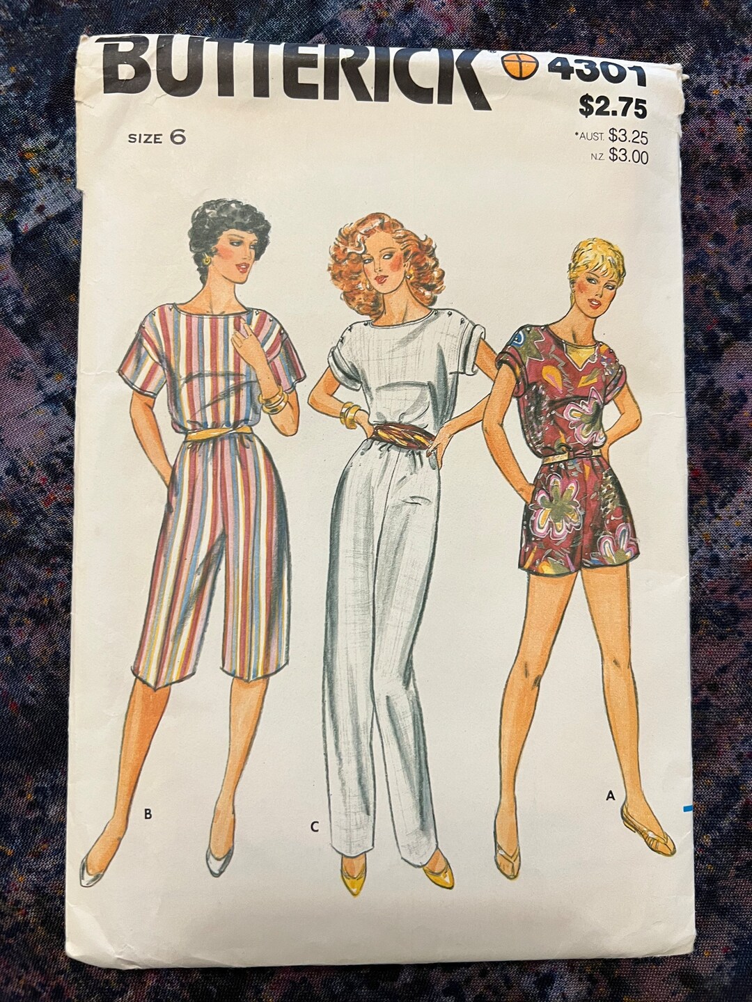 Butterick Pattern 4301 Jumpsuit Romper Size 6 - Etsy