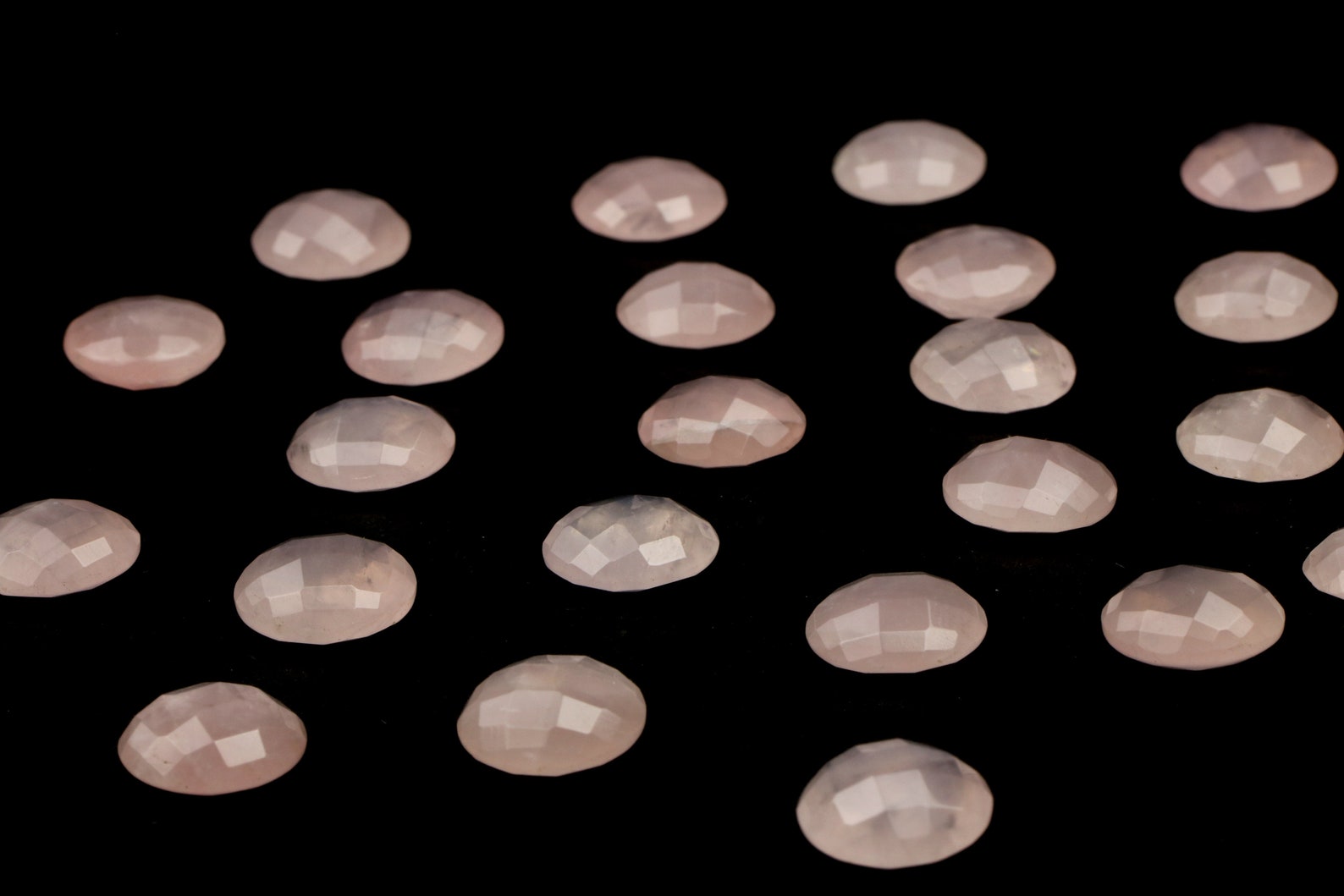 Tine Quartz Gems,rose Quartz Cabochon,faceted Cabochon,rose Cut ...