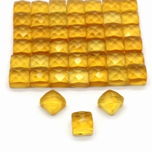Square Cabochons,citrine Cabochons,faceted Cabochons,faceted Gemstones ...