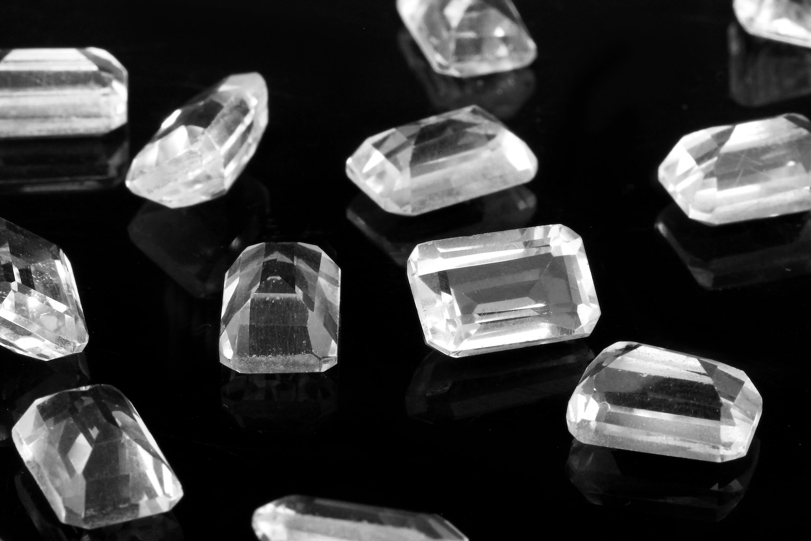 Radiant Cut Gemstonequartz Rectangle Gemstonessemiprecious | Etsy