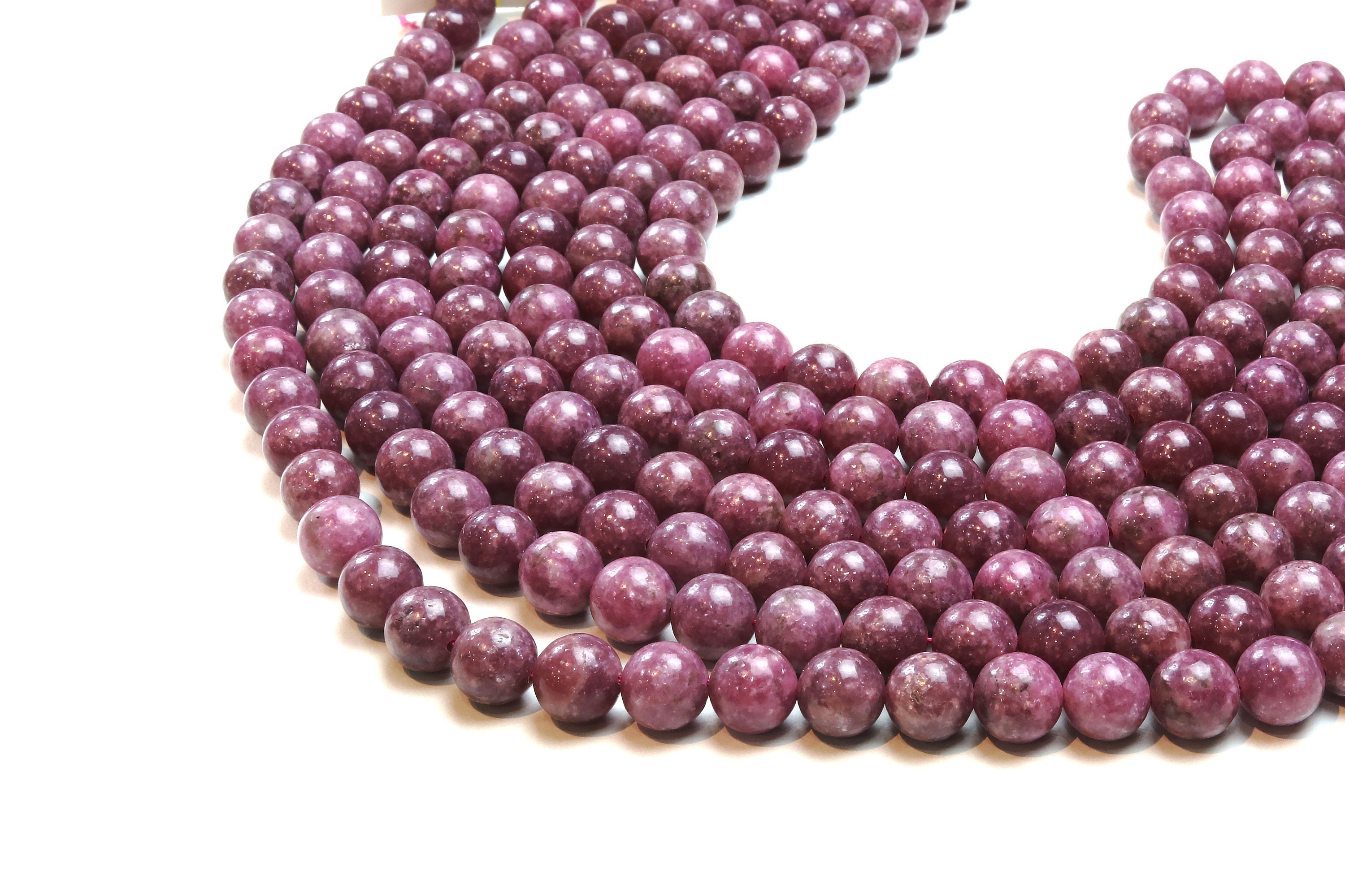 Large Round Beads,large Tourmaline Beads,pink Beads,loose Diy Beads ...