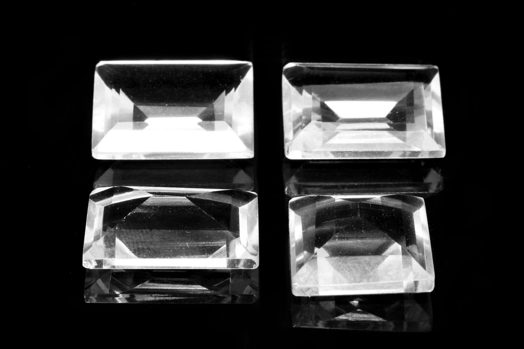Radiant Cut Gemstone,quartz Rectangle Gemstones,semiprecious Stones ...